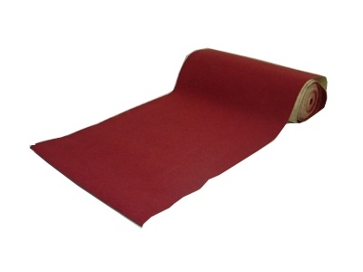 Rode loper 1.33m breed | per 5 meter huren | Arendje Verhuur